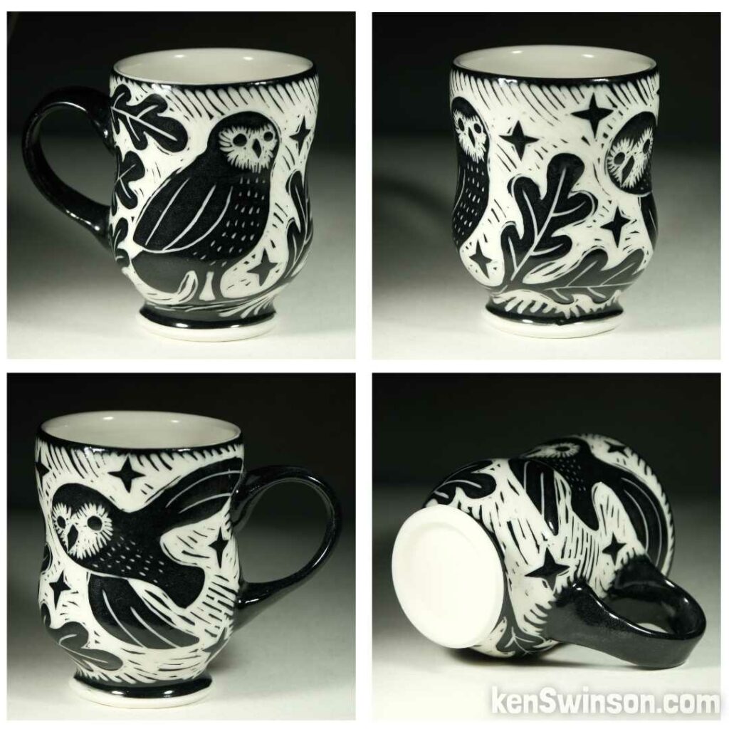 Kiln Opening – Owl Cups – KenSwinson.com